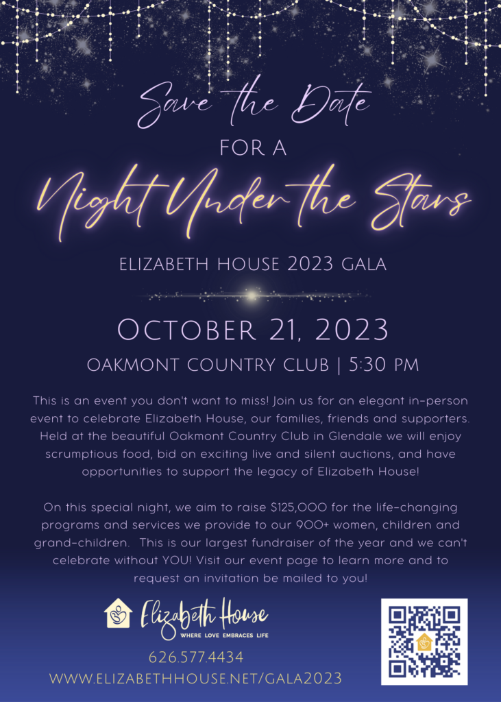 Elizabeth House 2023 Gala: Night Under the Stars - South Pasadena ...
